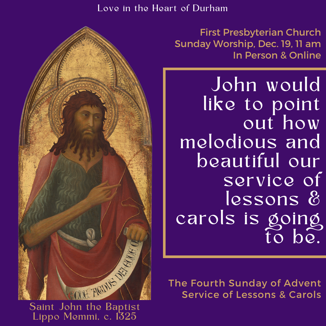 THIS SUNDAY: A Service of Lessons & Carols | First Presbyterian Church ...